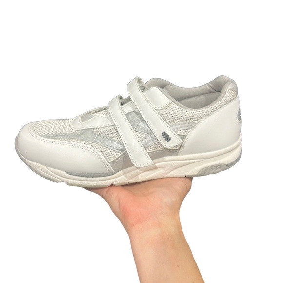 SAS | Shoes | 294sas Shoes White And Silver Velcro Closure Tmv Sneakers ...